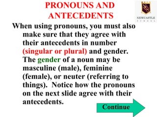 Explaining the various types of Pronouns | PPT