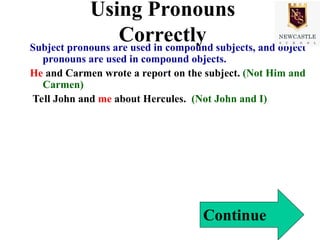 Explaining the various types of Pronouns | PPT