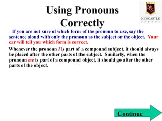 Explaining the various types of Pronouns | PPT