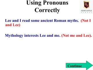 Explaining the various types of Pronouns | PPT