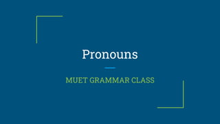 Pronouns grammar english very useful human | PPT