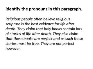 Pronouns.pptx english language pronouns- | PPTX