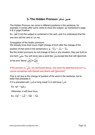 Pronouns in-arabic4 | PDF