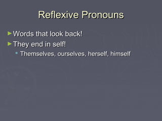Pronouns words that rename people, places, things | PPT