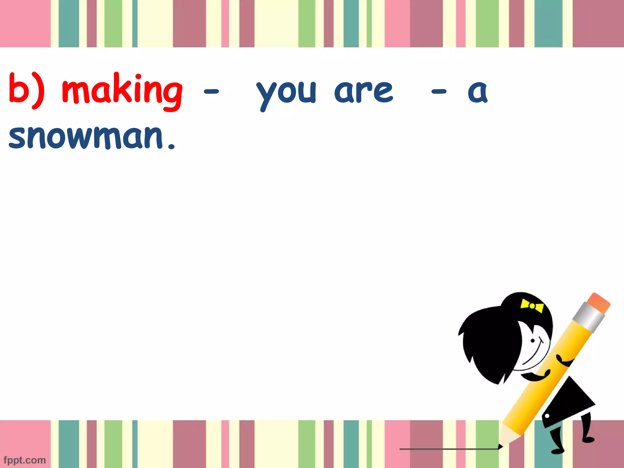 Pronouns and actions ing review | PPT