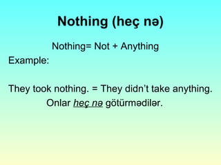 Pronouns and adverbs | PPT
