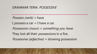 Pronouns and possesives corrected | PPTX