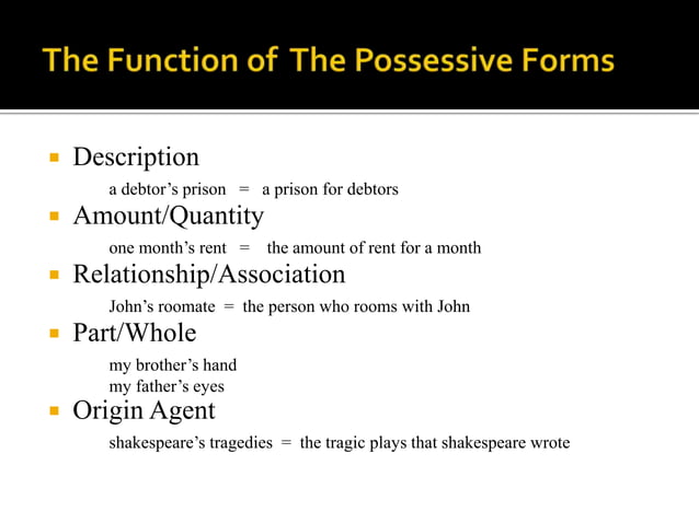 Pronouns and possessives | PPT