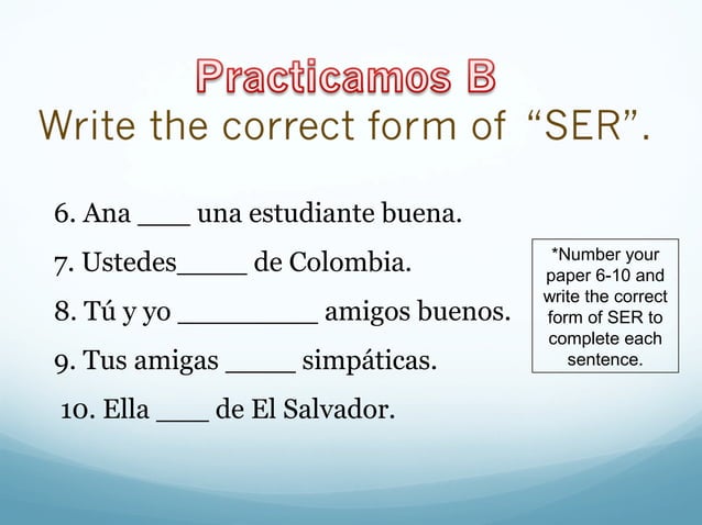 Pronouns and ser | PPT