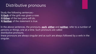 Pronouns and their types | PPTX