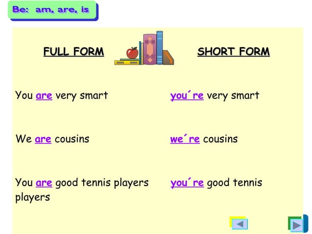Pronouns and the verb tobe | PPT
