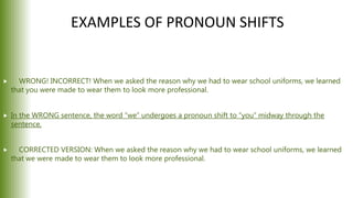 Pronoun shift | PPTX