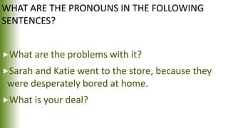 Pronoun shift | PPTX