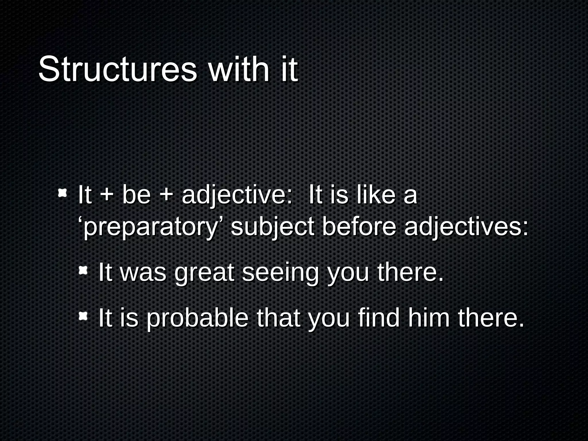 Pronouns (one, you, we) sin transiciones | PPT
