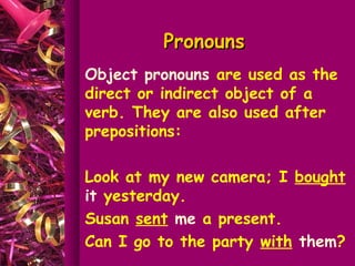 Pronouns & possessive forms | PPT