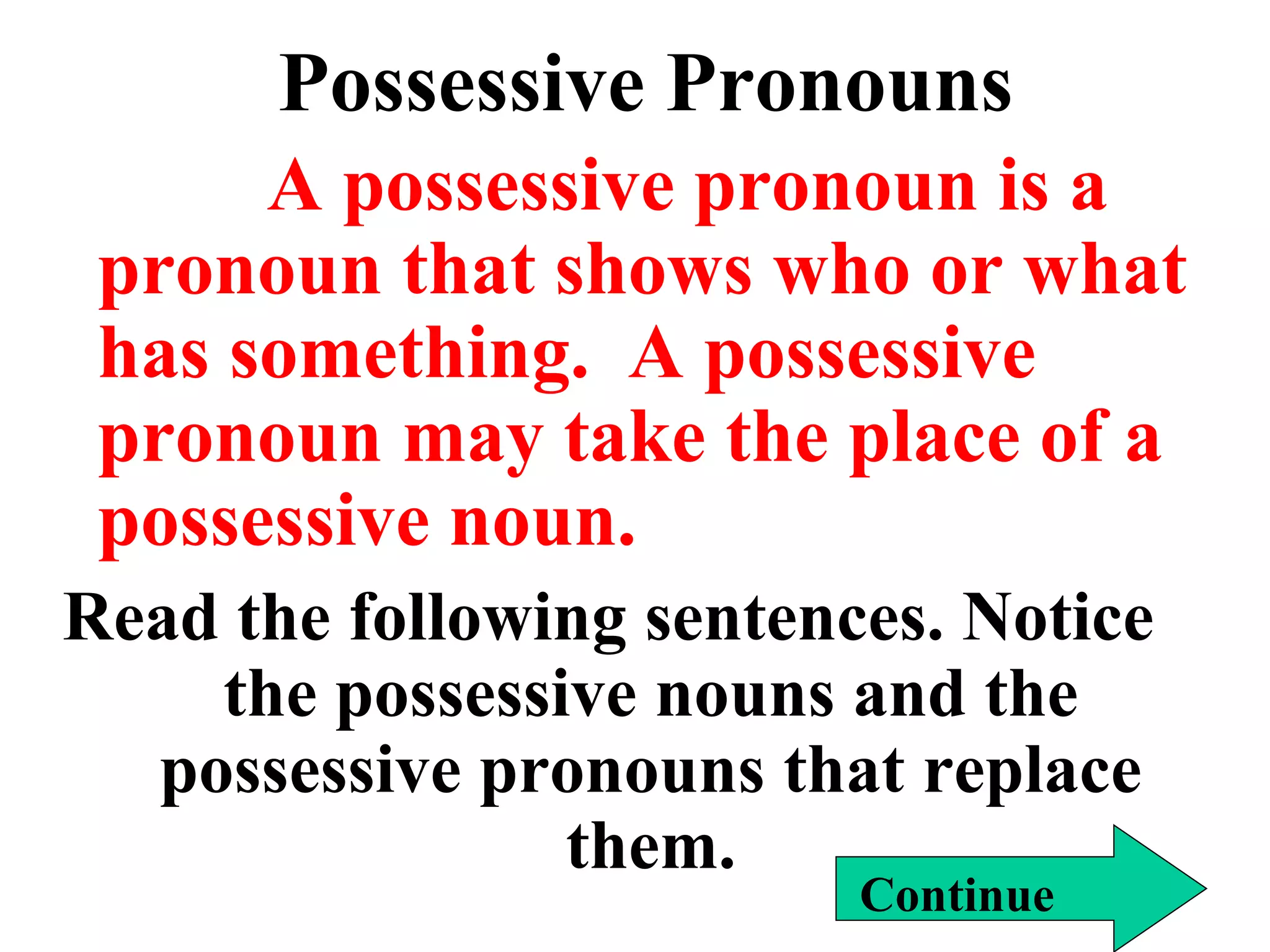 Pronouns .ppt