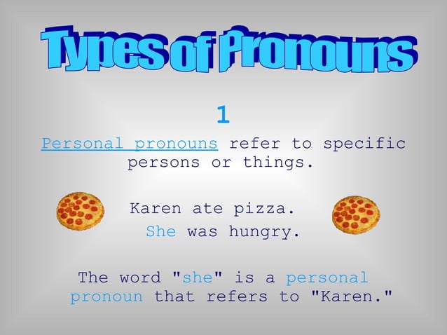Pronouns ppt | PPT
