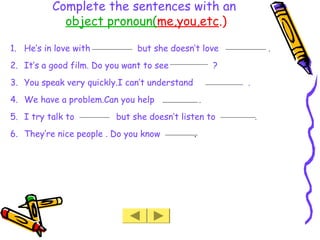 Presentation About Pronouns - English Grammar | PPT