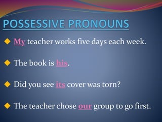 Pronouns Notes (nb p 37) | PPT