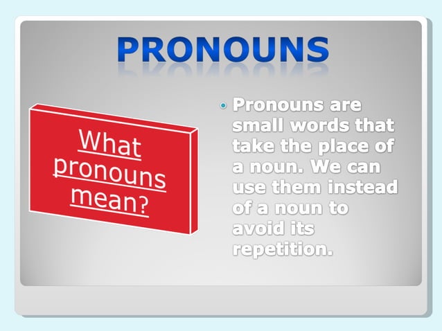 Pronouns reflexive and reciprocal | PPT