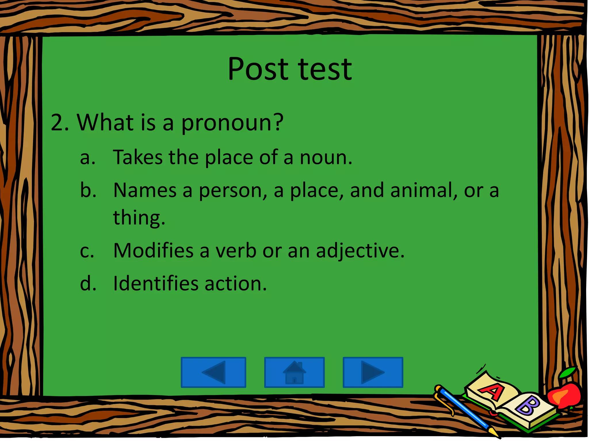 Pronouns second grade | PPTX