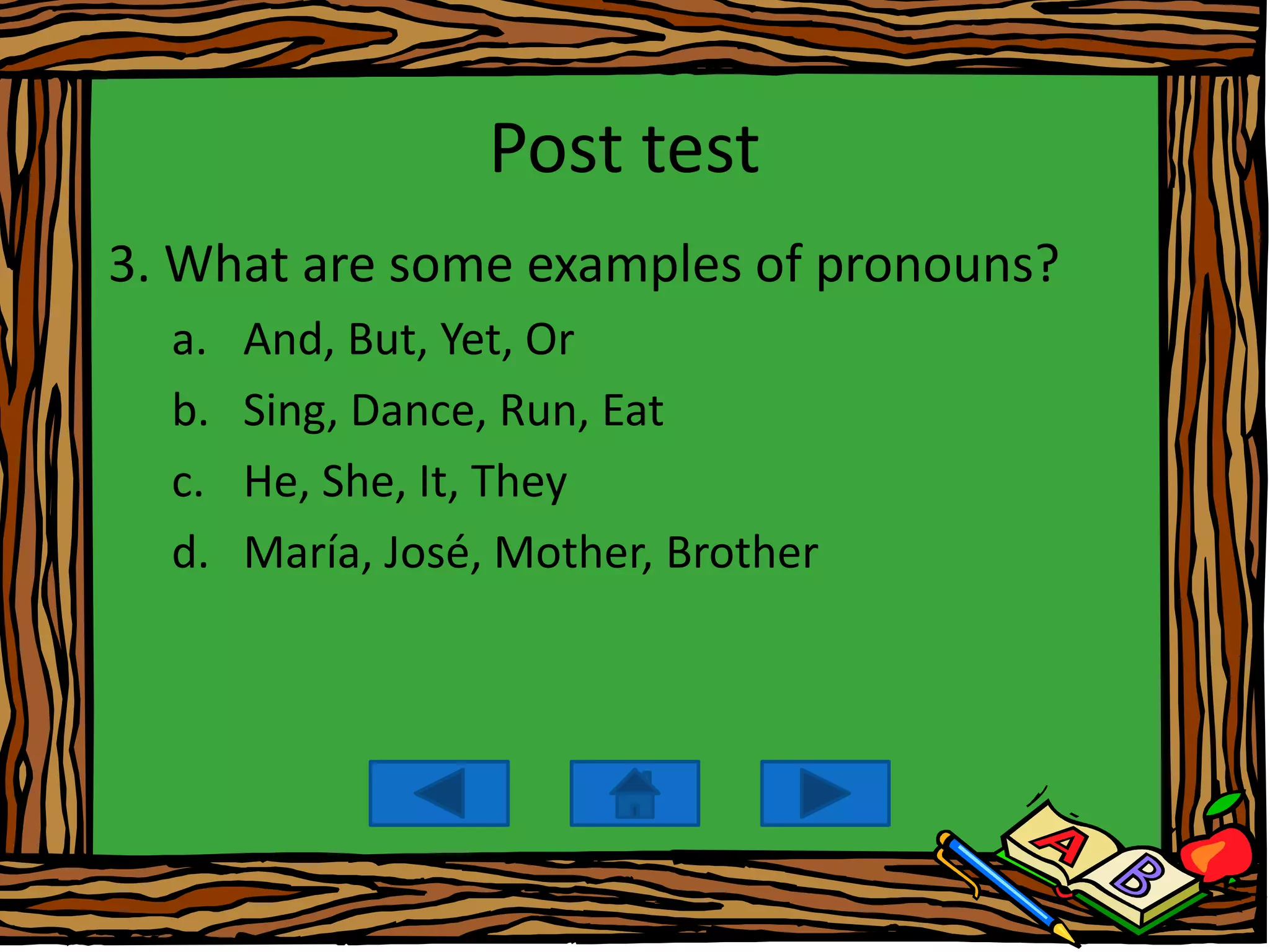 Pronouns second grade | PPTX