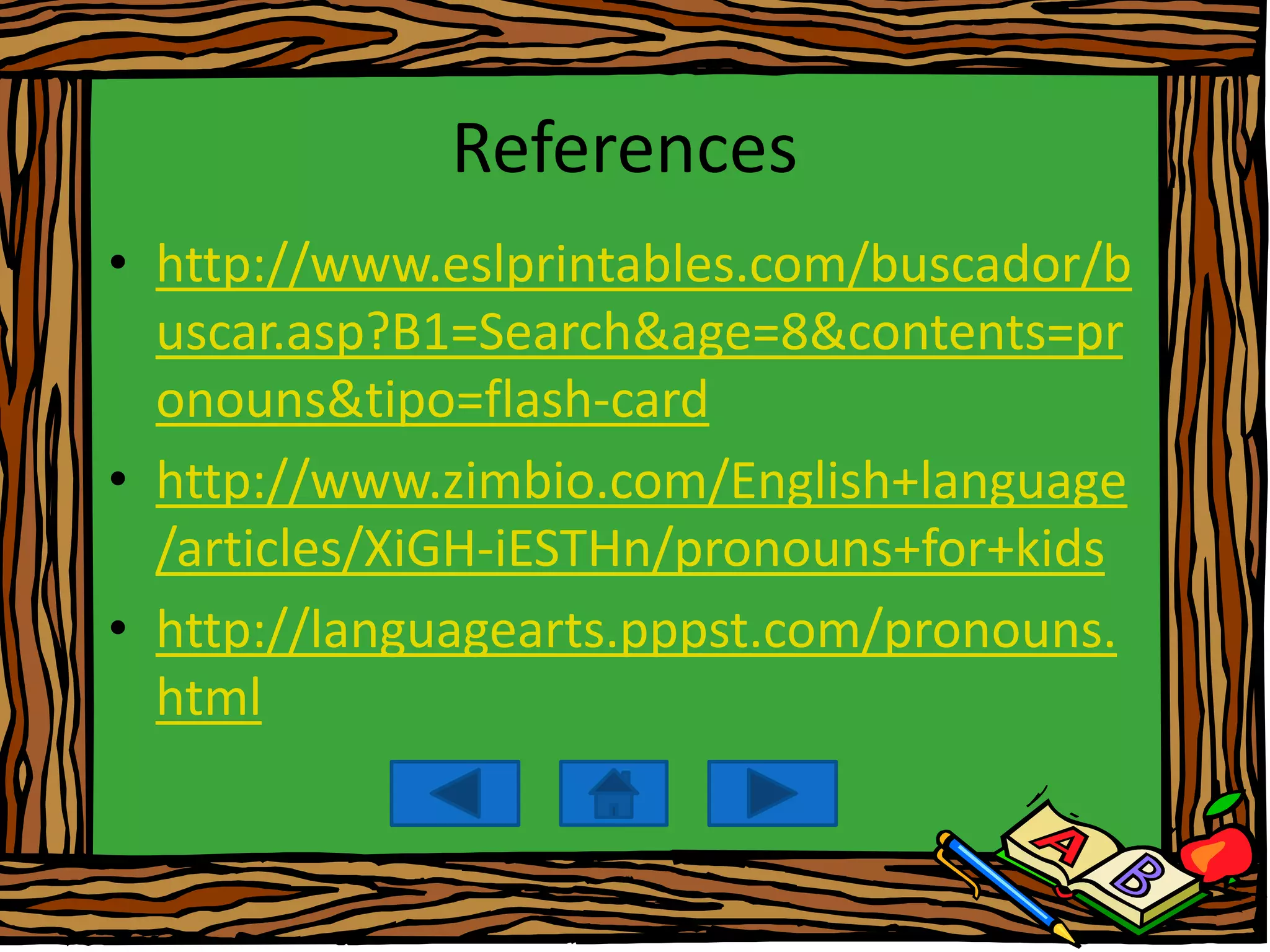 Pronouns second grade | PPTX