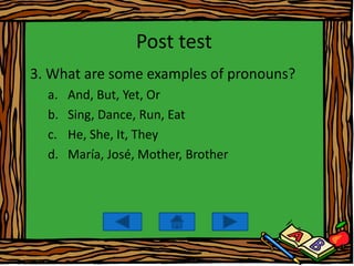 Pronouns second grade | PPTX