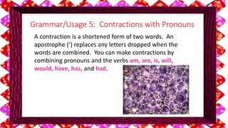 Pronouns Unit 6 | PPTX