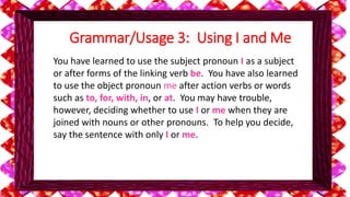 Pronouns Unit 6 | PPT