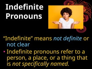 Teaching the eight types of pronouns high school | PPTX