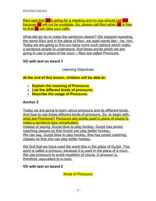 Pronouns viii eng | DOC