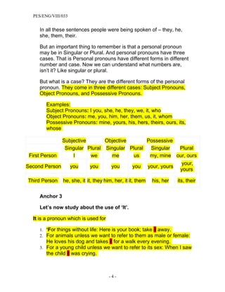 Pronouns viii eng | DOC
