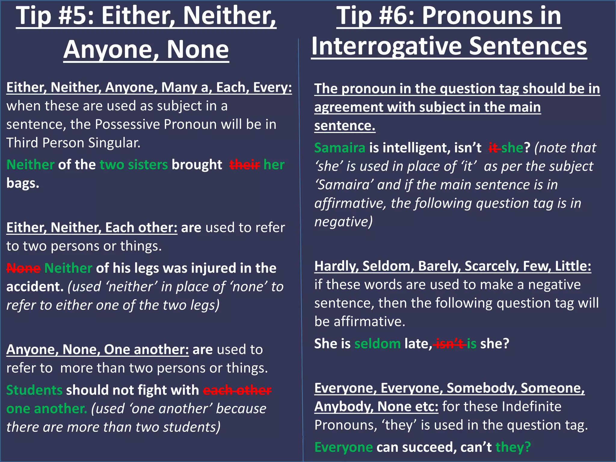Tips on Using Pronouns | PPT
