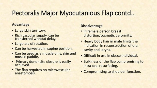 Case Presentation On Reconstruction With Pectoralis Major Myocutanious Flap
