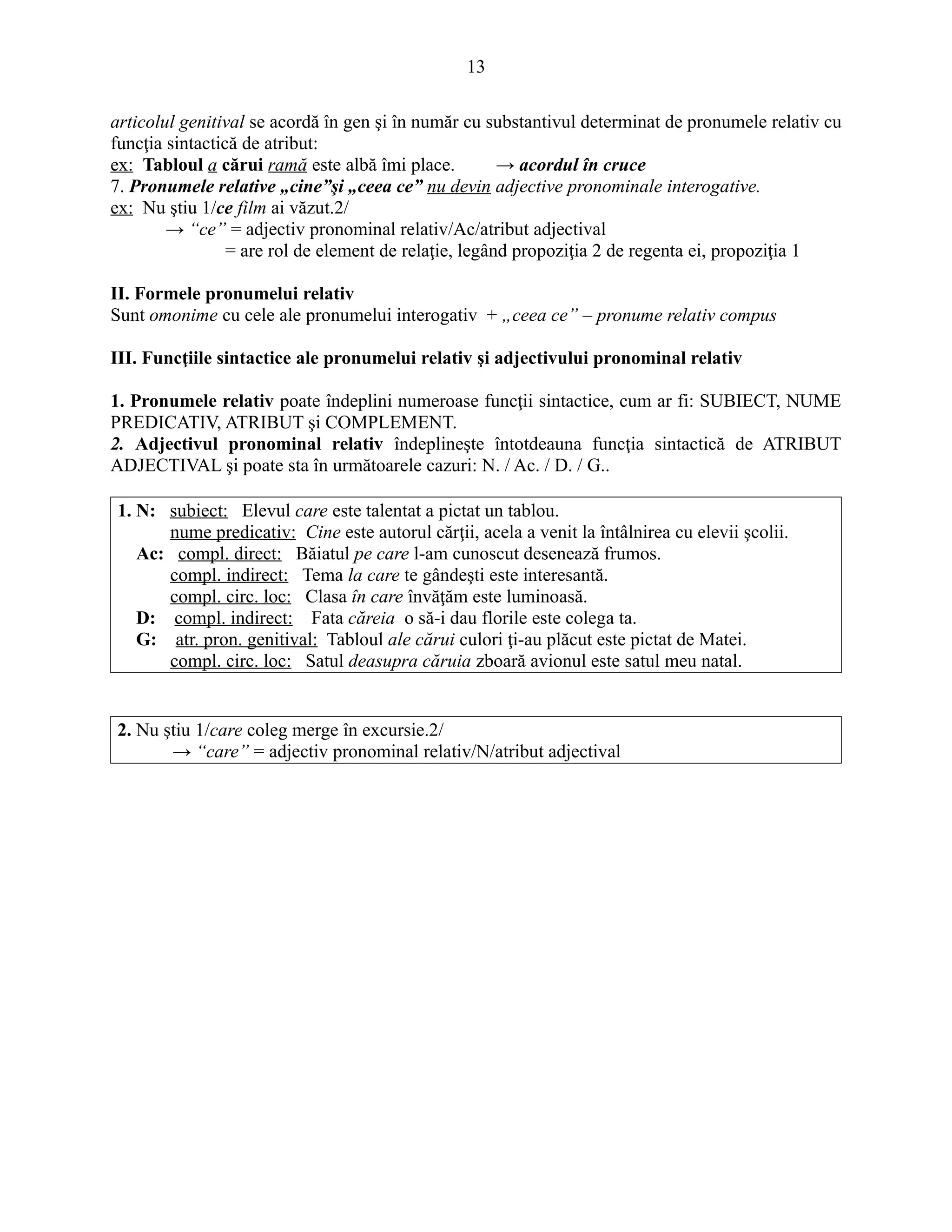 Pronumele | PDF