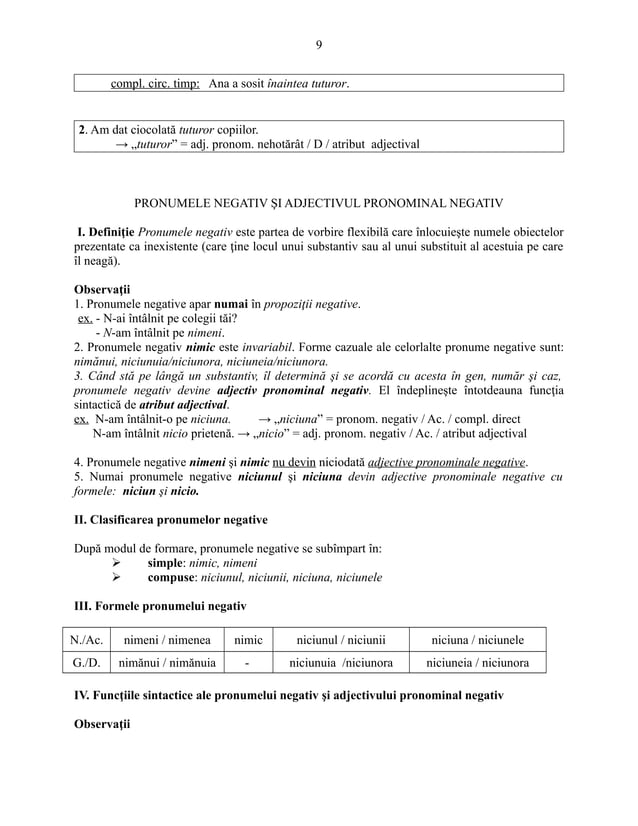 Pronumele | PDF