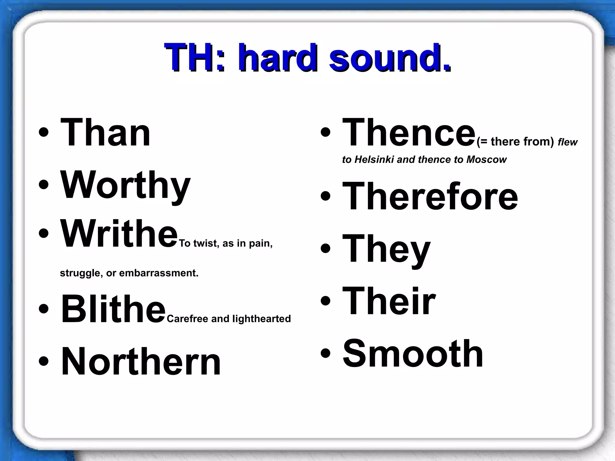 TH Pronunciation | PPT