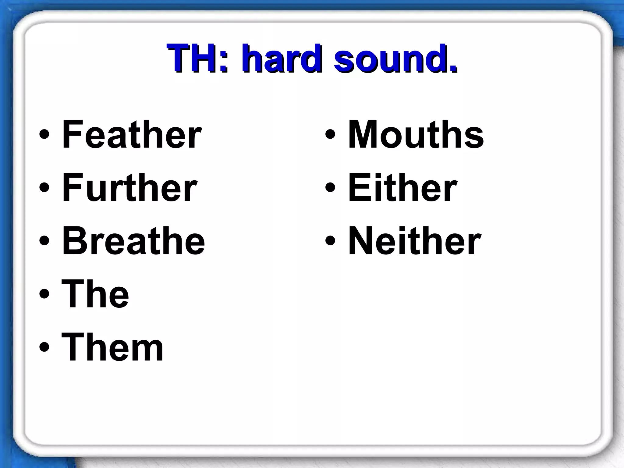 TH Pronunciation | PPT