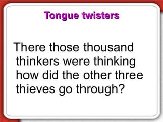 TH Pronunciation | PPT