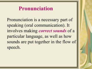 Improving Pronunciation | PPT