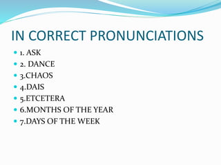 Pronunciation | PPT
