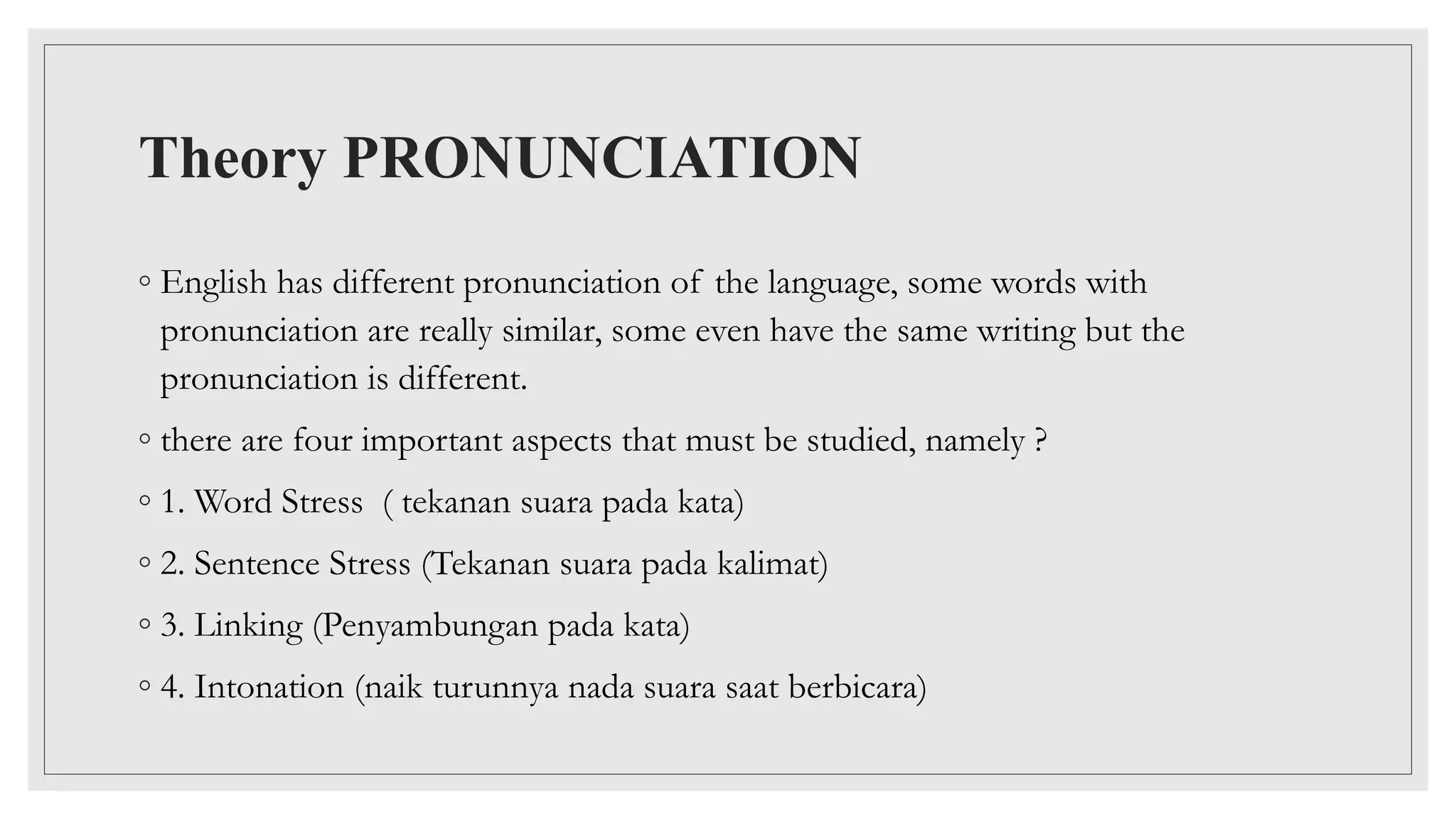 Pronunciation | PPTX