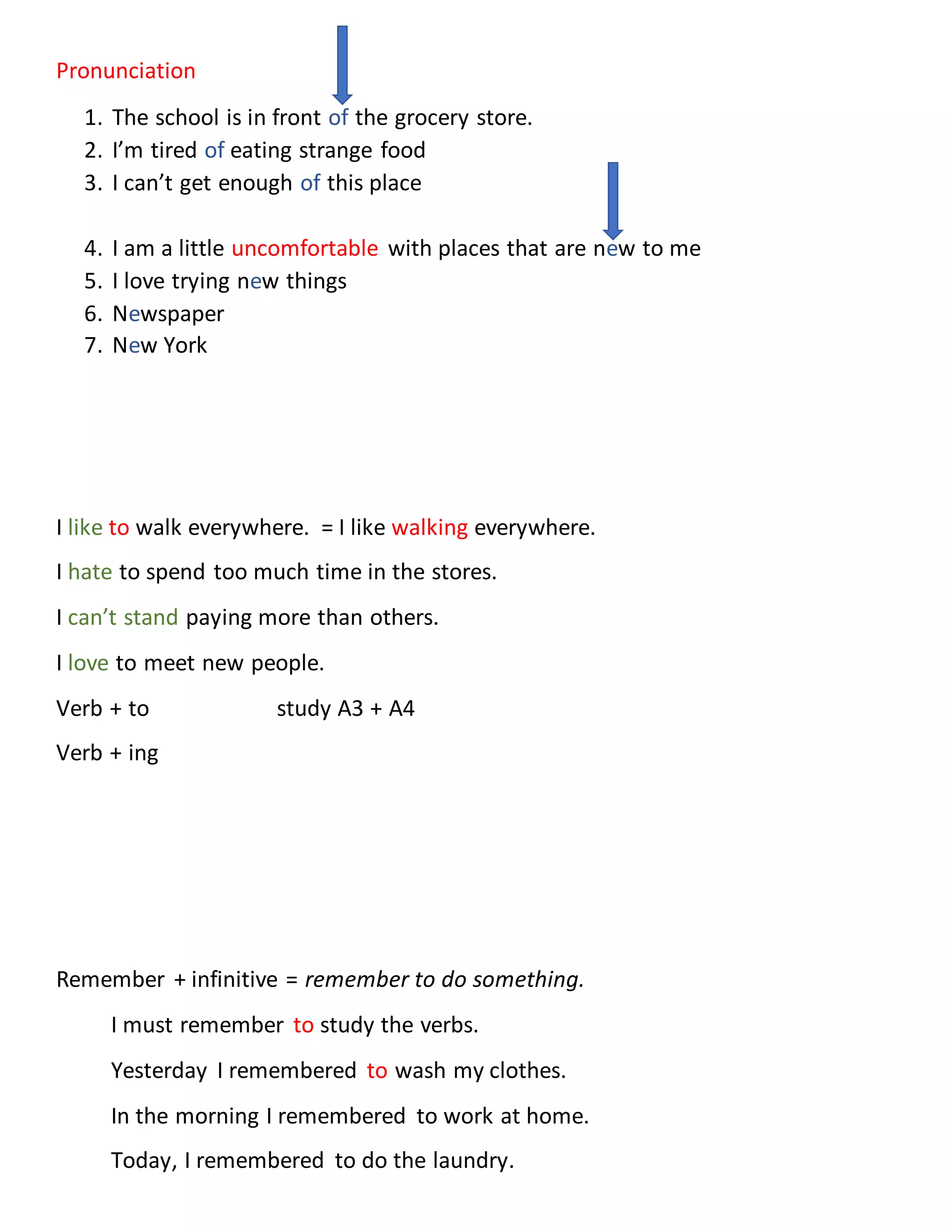 Pronunciation | DOCX