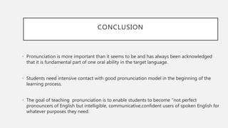 Pronunciation | PPTX