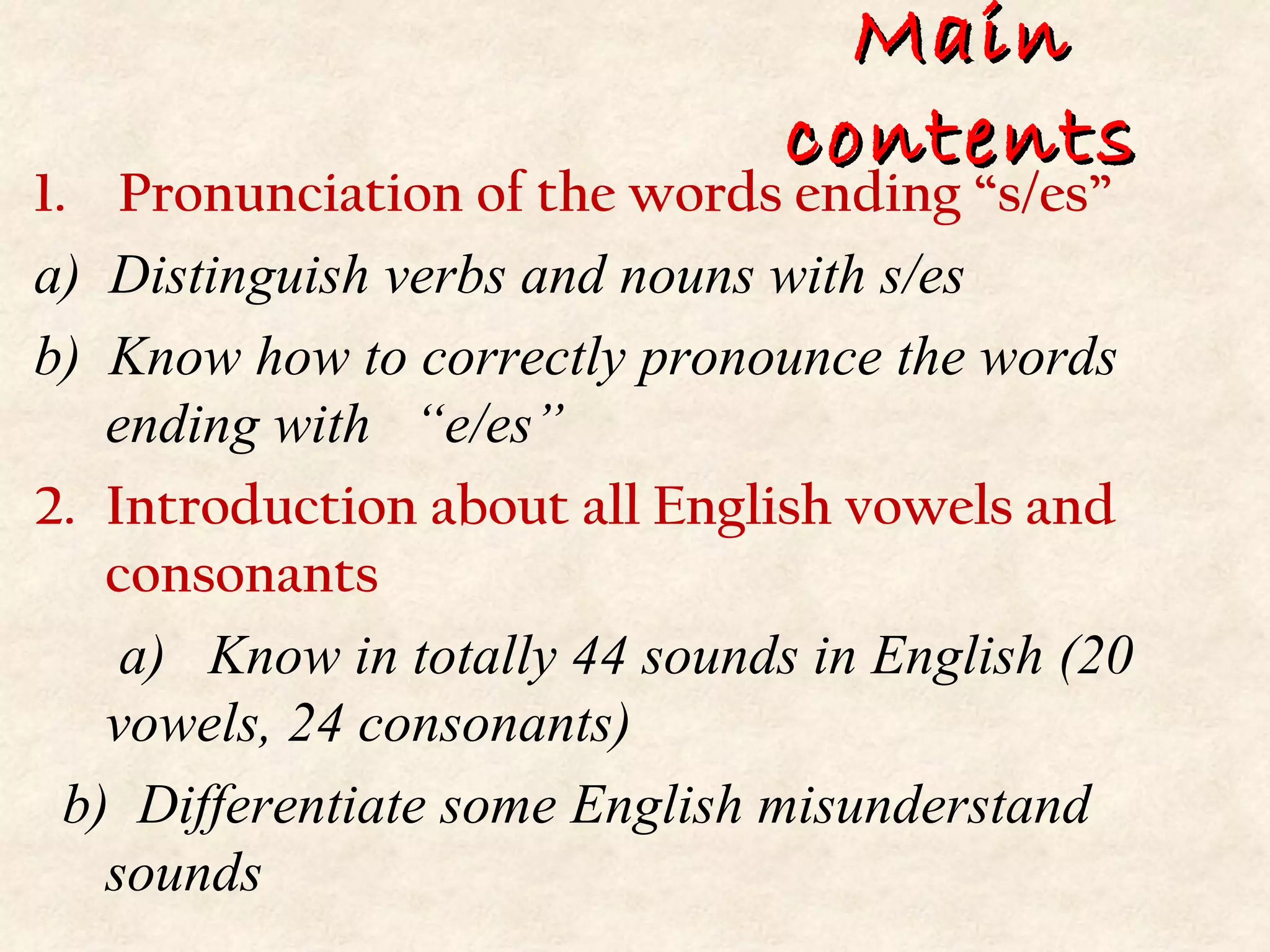 English Pronunciation | PPT