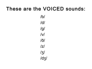 Pronunciation voiceless or voiced | PPT