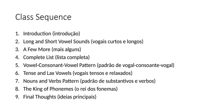 English pronunciation, long and short vowels | PPT