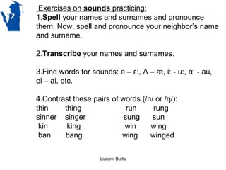 Pronunciation activities | PPT