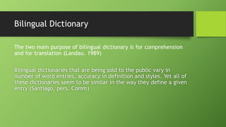 Pronunciation and philippine dictionaries (philippine lexicography) | PPTX